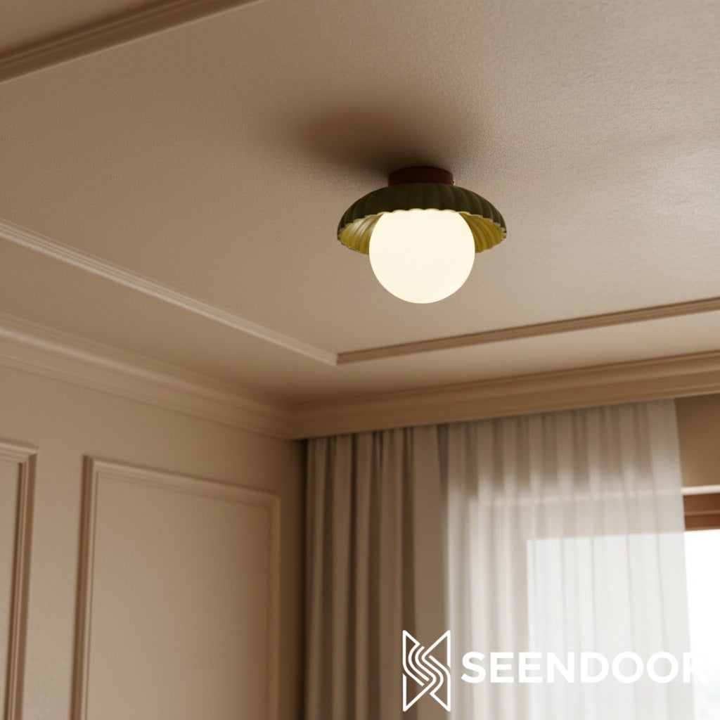 Cream Style Resin Alien Ceiling Light – Seendoor