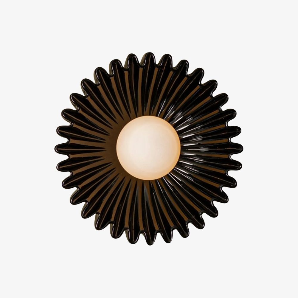 Glova Nordic Floral Ceramic Wall Light – Sculptural Accent Wall Lamp f ...